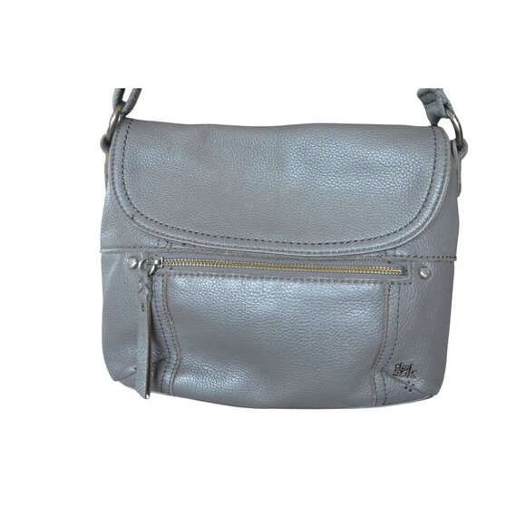 The Sak | Bags | The Sak Katniss Gray Pebbled Leather Flap Crossbody ...